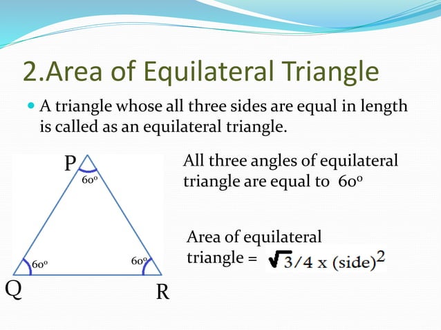 Area of triangle | PPTX | Geography | Science