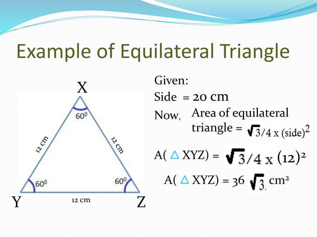 Area of triangle | PPTX | Geography | Science