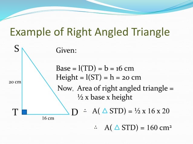 Area of triangle | PPTX | Geography | Science