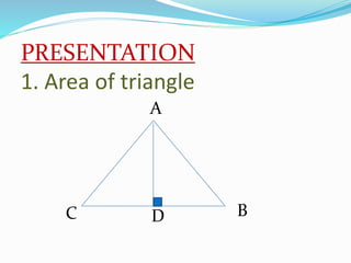 Area Of A Triangle Powerpoint