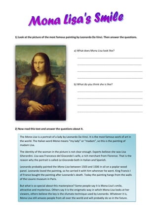 Mona lisa | PDF
