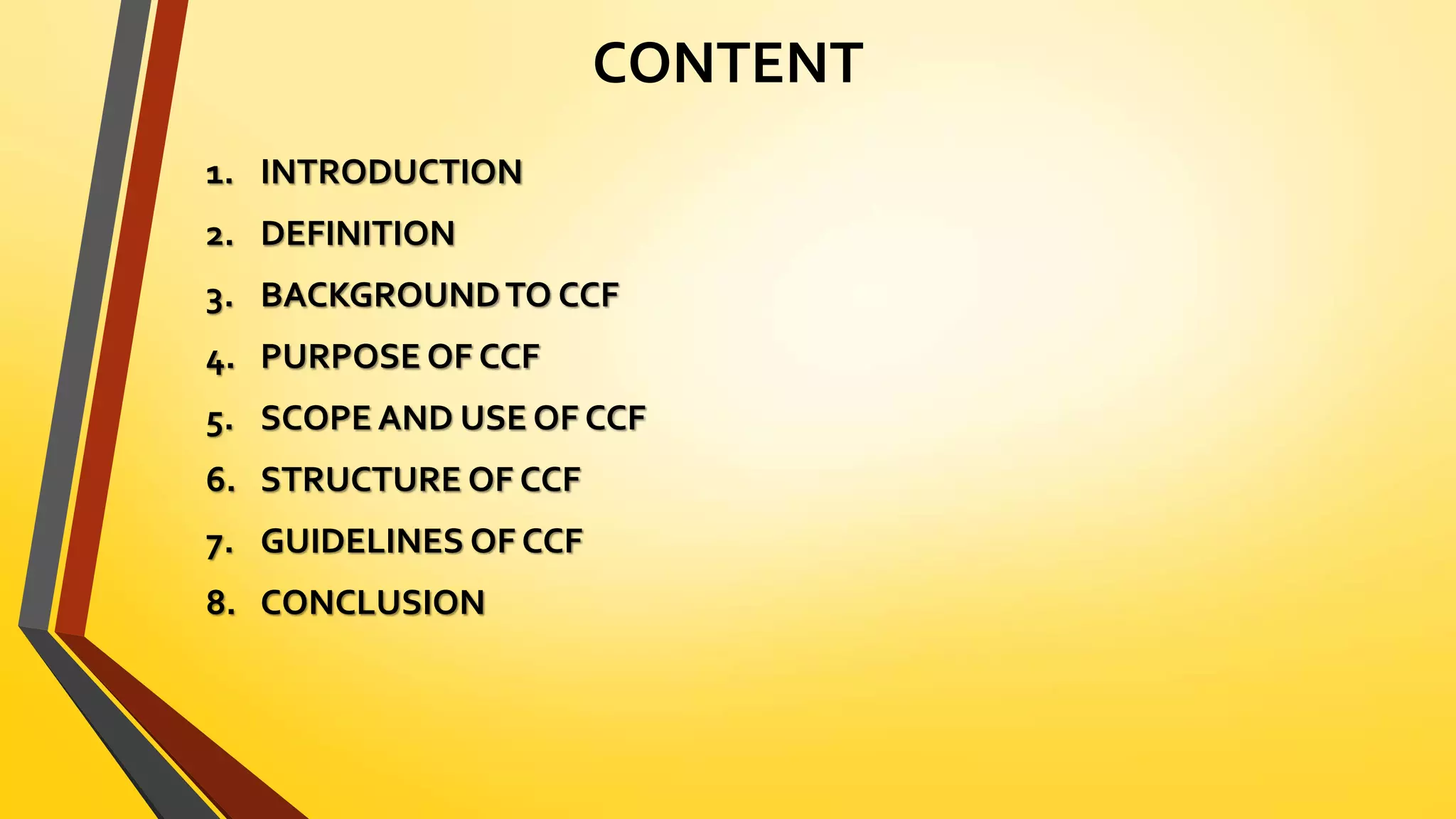 The Common communication format (CCF) | PPTX