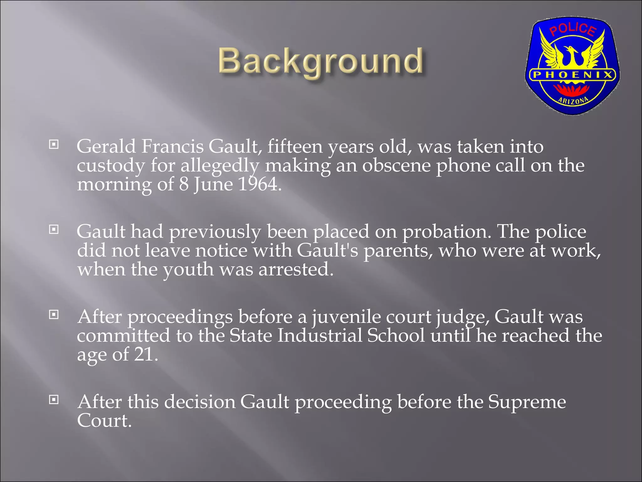 Mona Pexa In Re Gault | PPT