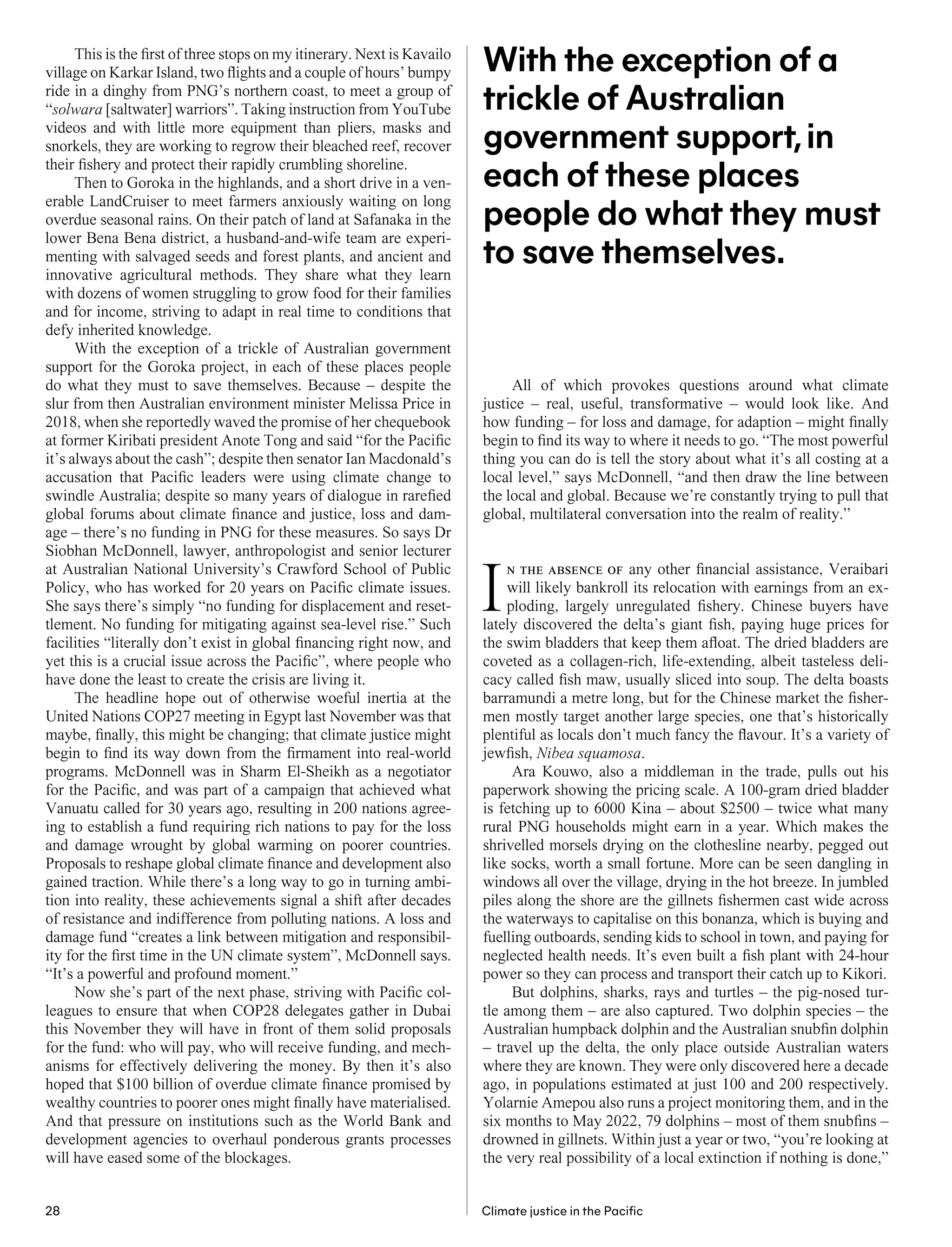 Climate justice in the Pacific, by Jo Chandler | PDF