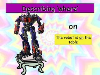 prepositions of place | PPT