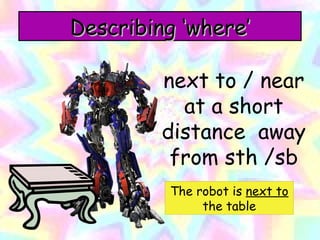 prepositions of place | PPT