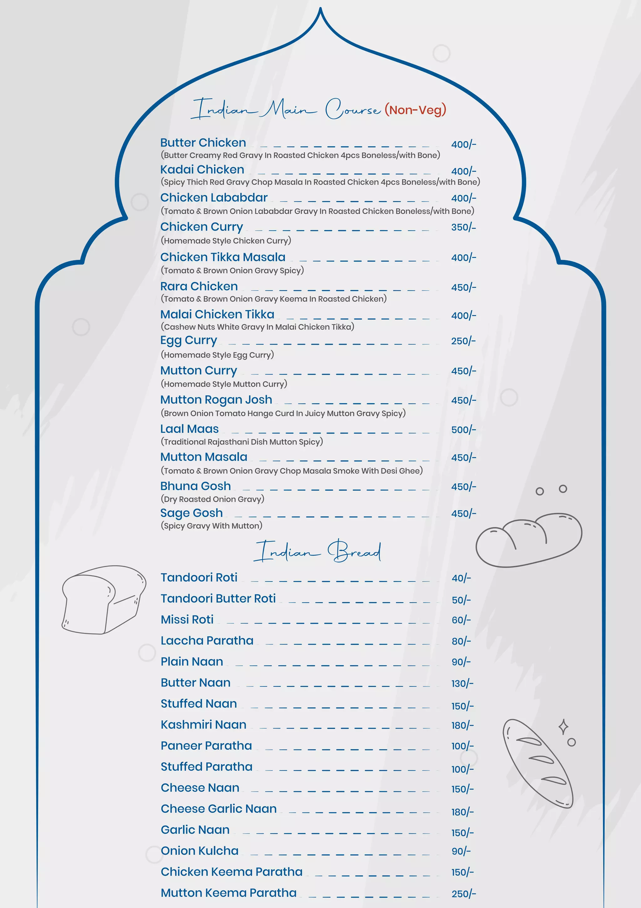 Monarca menu small | PDF