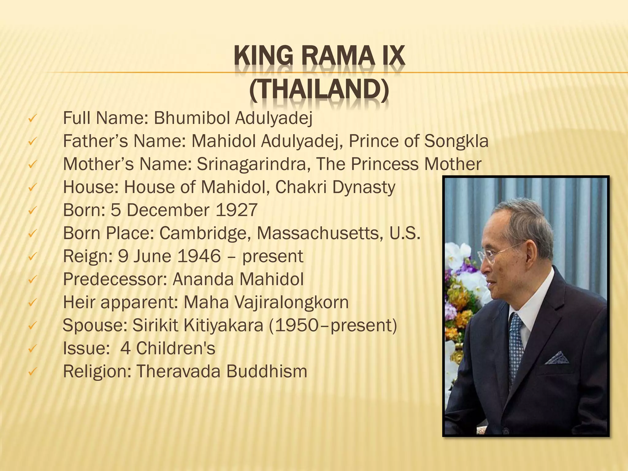 A list of current monarch's in the world | PDF