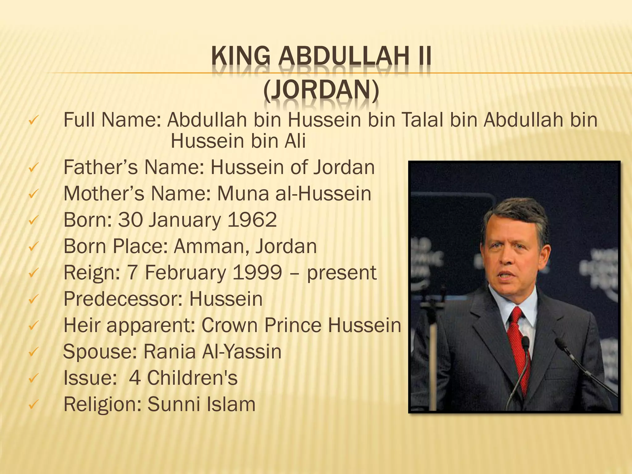 A list of current monarch's in the world | PDF