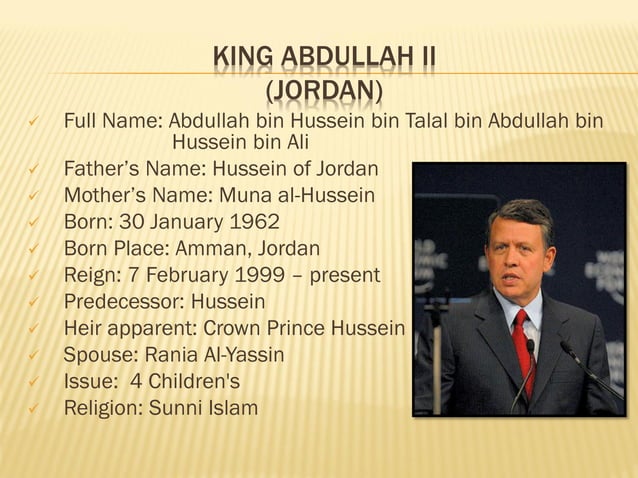 A list of current monarch's in the world | PDF