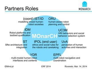 MOnarCH – Multi-Robot Cognitive Systems Operating in Hospitals | PDF
