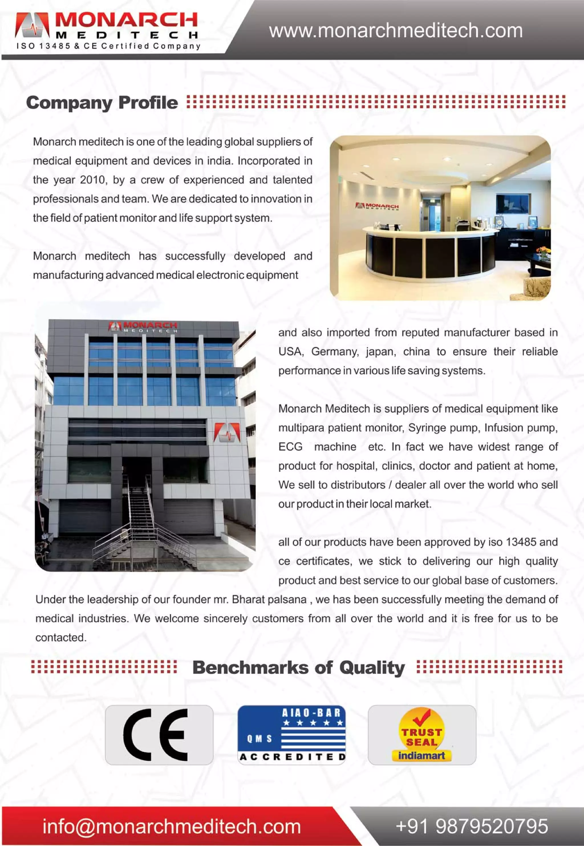 Monarch meditech brochure | PDF