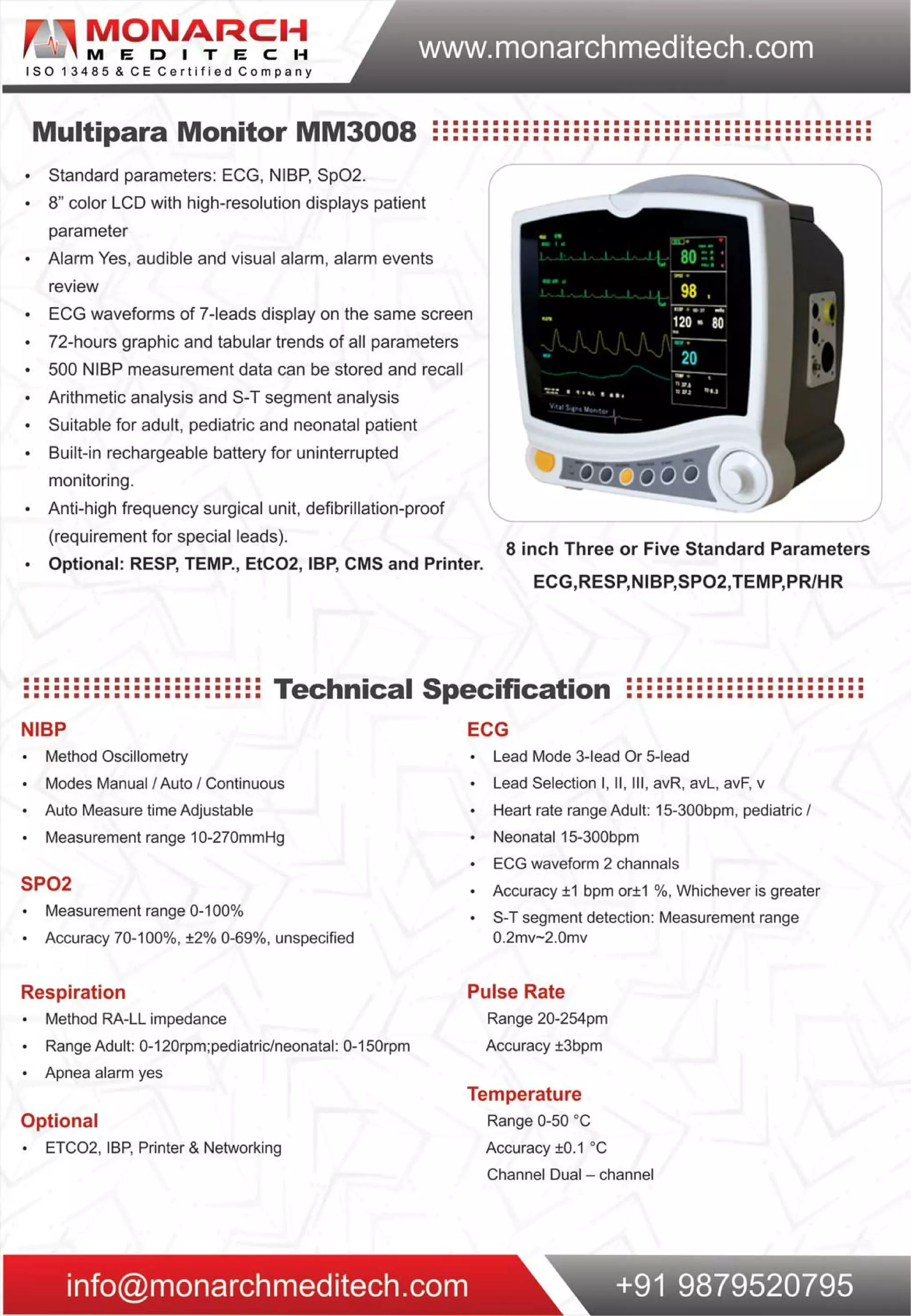 Monarch meditech brochure | PDF