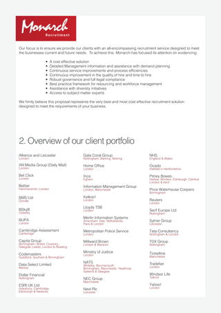 Monarch Presentation | PDF | Management Consulting Industry | Industries
