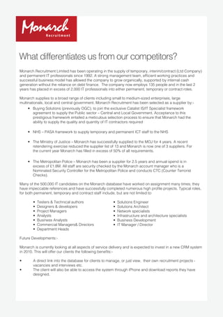 Monarch Presentation | PDF | Management Consulting Industry | Industries