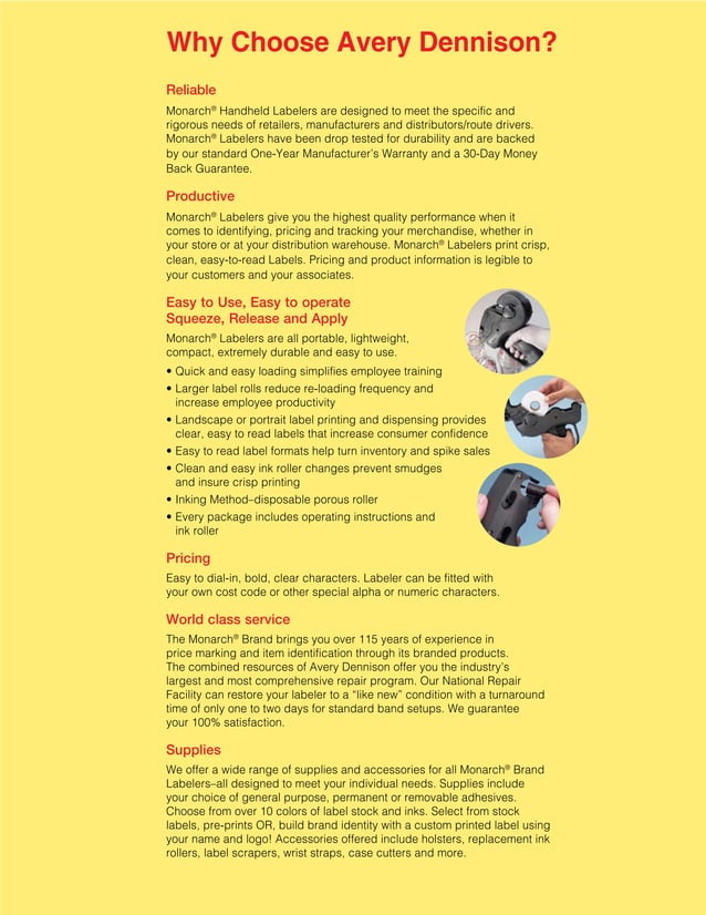 Monarch Price Marking Labels [Pricinggunsworld.com] | PDF