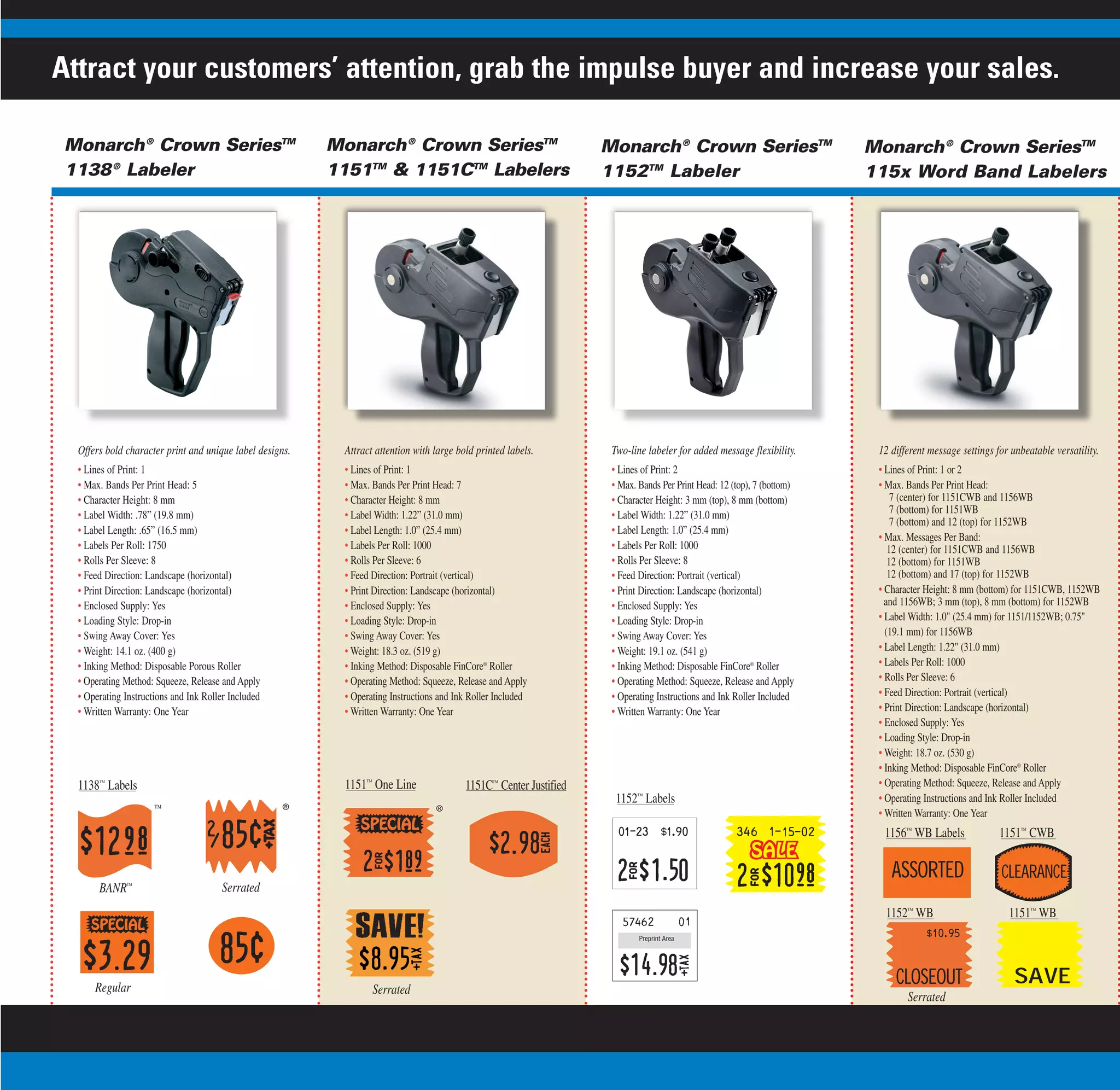 Monarch Promotional Labeling [Pricinggunsworld.com] | PDF
