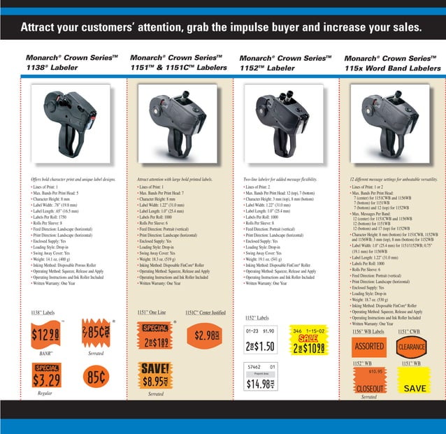 Monarch Promotional Labeling [Pricinggunsworld.com] | PDF