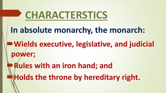 Monarchy | PPTX | Law