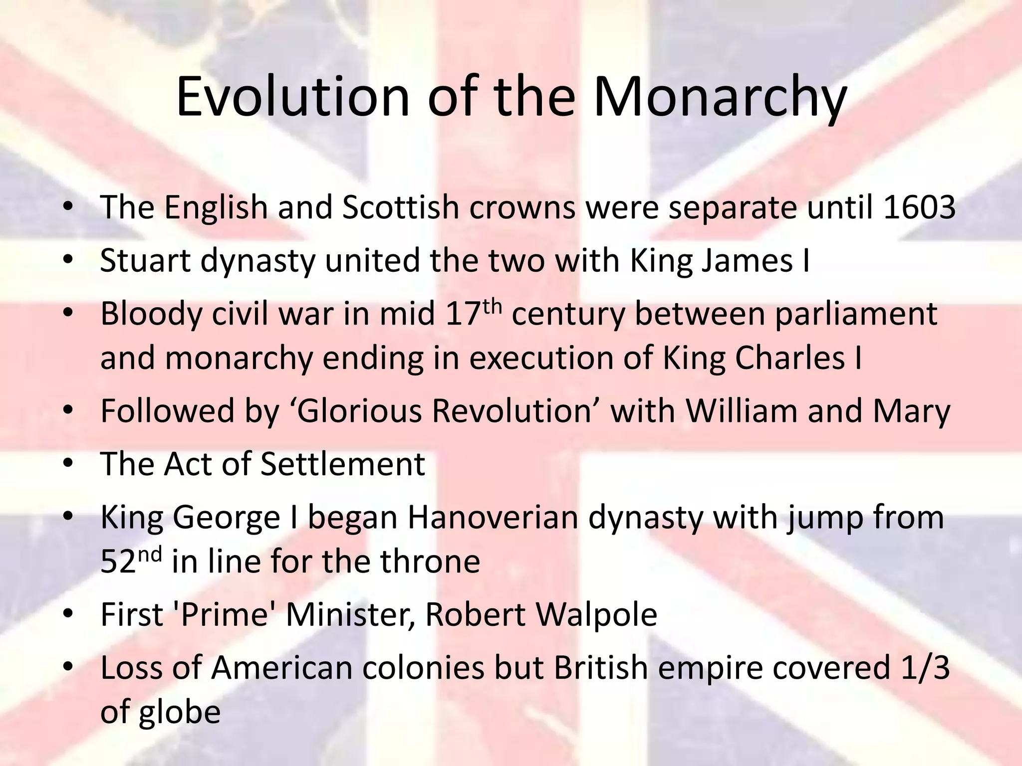 British Royal Family Monarchy presentation | PPTX