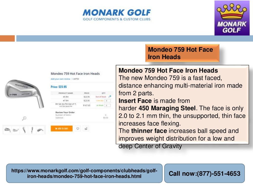 Monark Golf offers a wide selection of golf iron heads in many ...