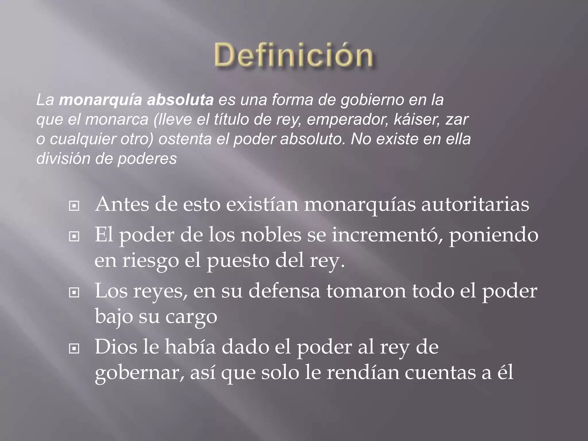 Monarquias absolutas | PPT