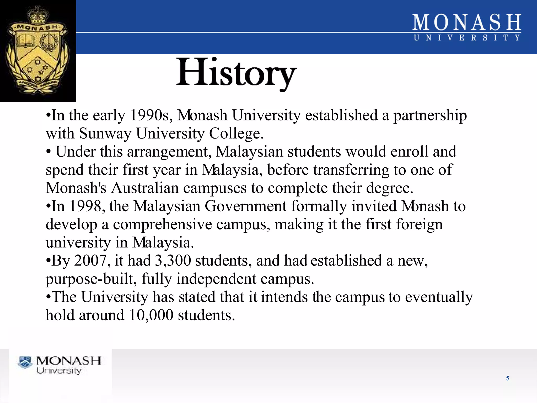 Monash University | PPT