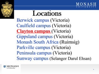 Monash University | PPT