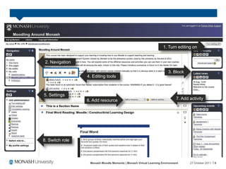 Moodleposium Monash Moodle Moments | PPT