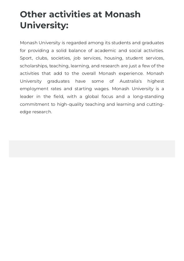 Monash University, Australia | PDF
