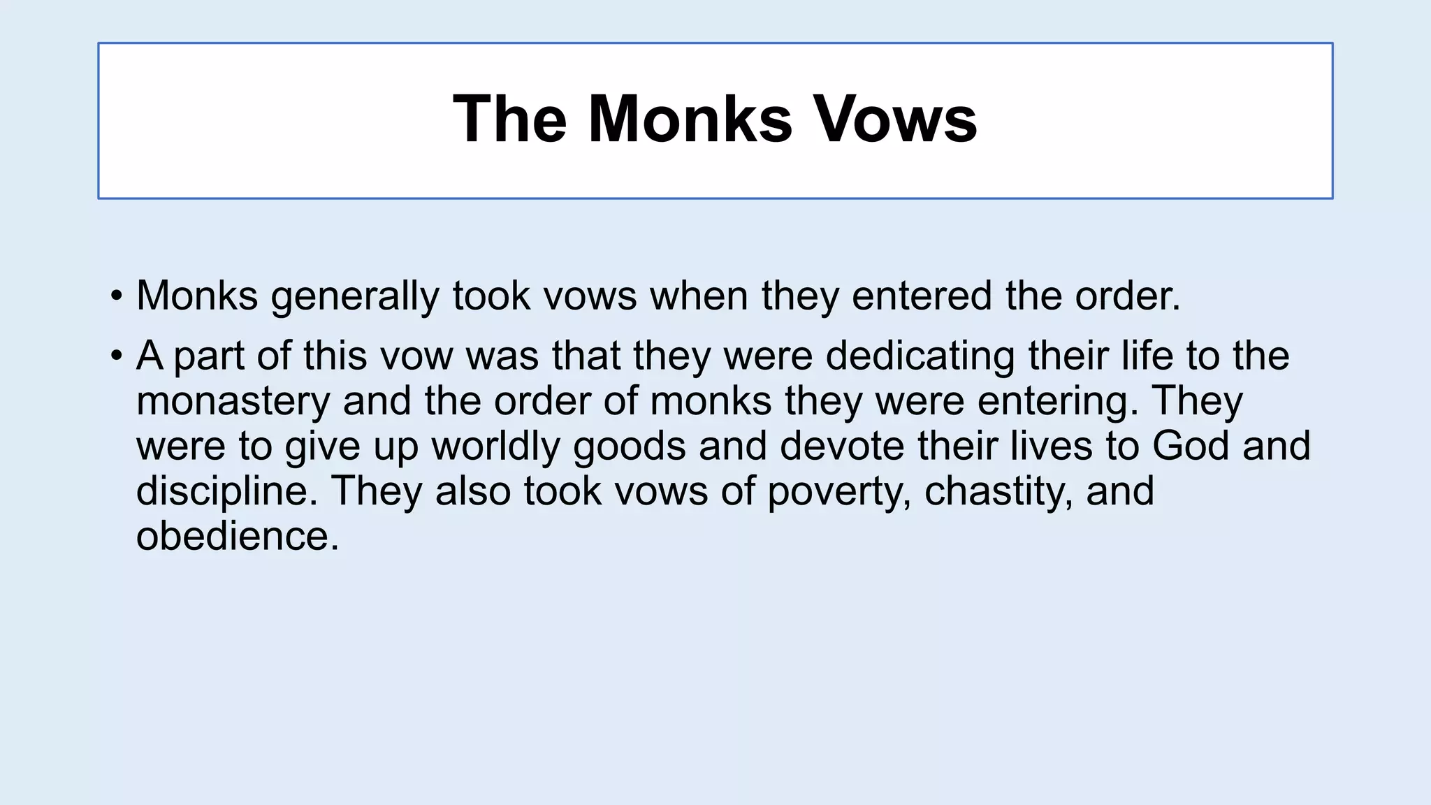 Monasteries in Middle Ages | PPTX