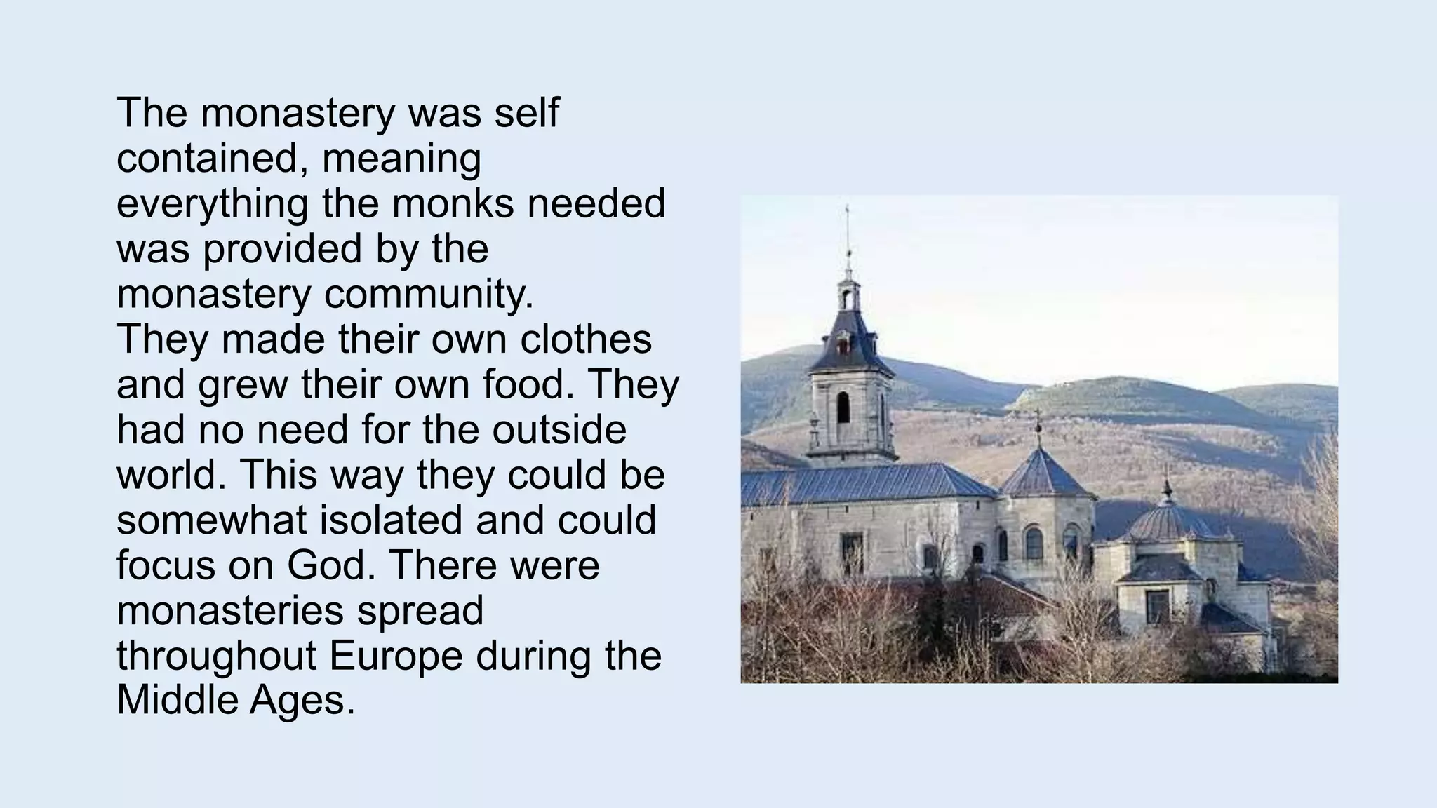 Monasteries in Middle Ages | PPTX