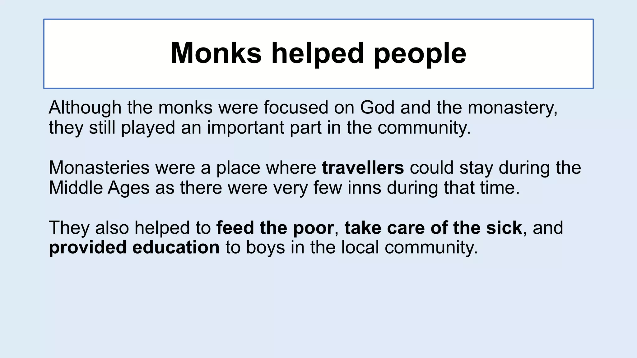 Monasteries in Middle Ages | PPTX