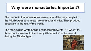 Monasteries in Middle Ages | PPTX