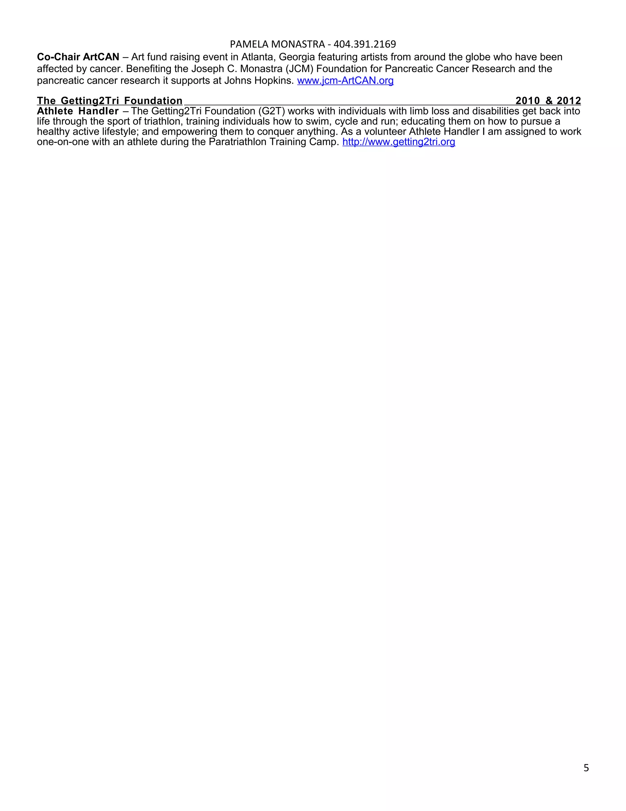 Monastra, pamela resume 082812 | PDF