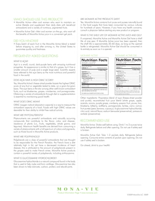 Mona Vie Active | PDF