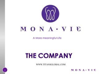 A More Meaningful Life Monavie Logo