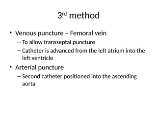 Cardiac catheterization in Aortic stenosis | PPTX