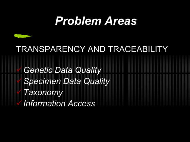 Dr Robert Hanner - Barcode Data standards for animals, plants & fungi