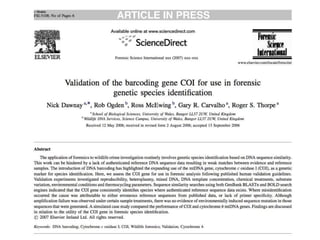 Dr Robert Hanner - Barcode Data standards for animals, plants & fungi | PPT