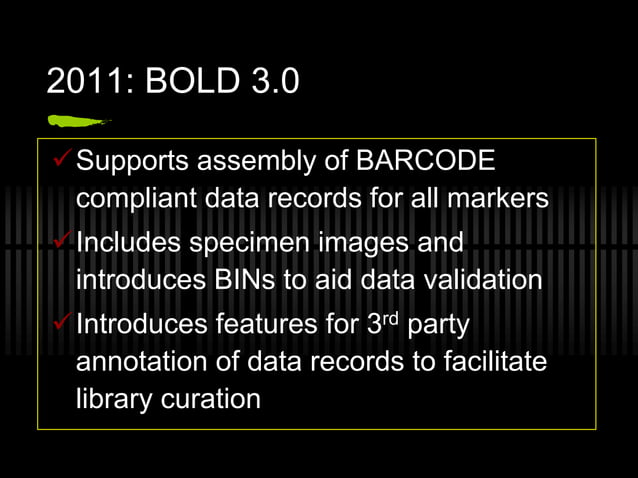 Dr Robert Hanner - Barcode Data standards for animals, plants & fungi