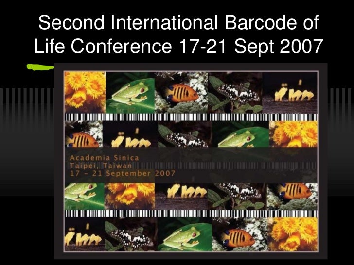 Dr Robert Hanner - Barcode Data standards for animals, plants & fungi