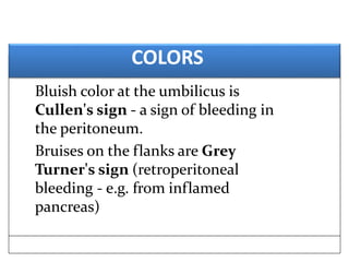 Monday final abdominal examination final ppt | PPTX