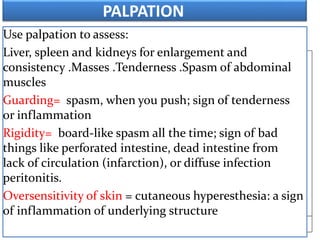 Monday final abdominal examination final ppt | PPTX