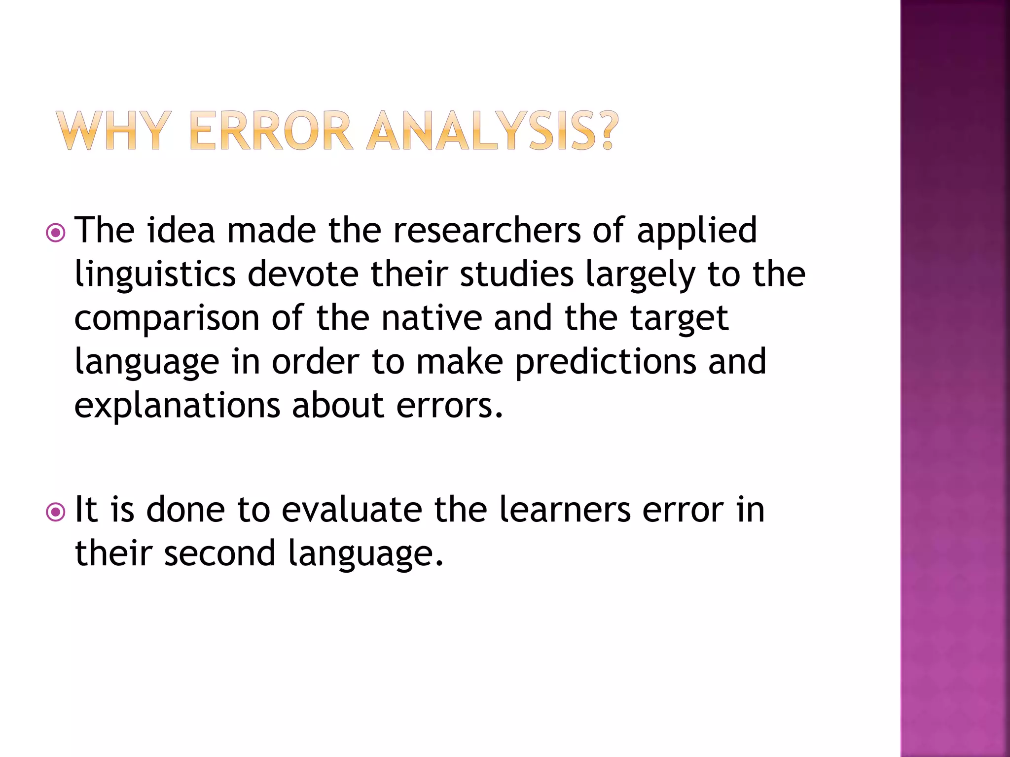 Introduction to error analysis | PPTX
