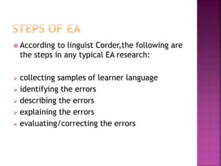 Introduction to error analysis | PPTX