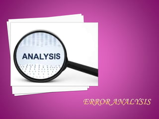 Introduction to error analysis | PPTX