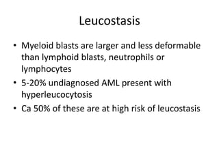 Haematology and Acute Oncology Part Two | PPT