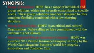 hdfc life insurance. | PPT