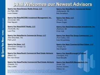 Sperry Van Ness #CRE Monday National Sales Meeting 10-8-12 | PPT